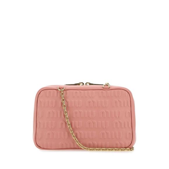 Miu Miu | Bags | Miu Miu Pink Leather Shoulder Bag | Poshmark